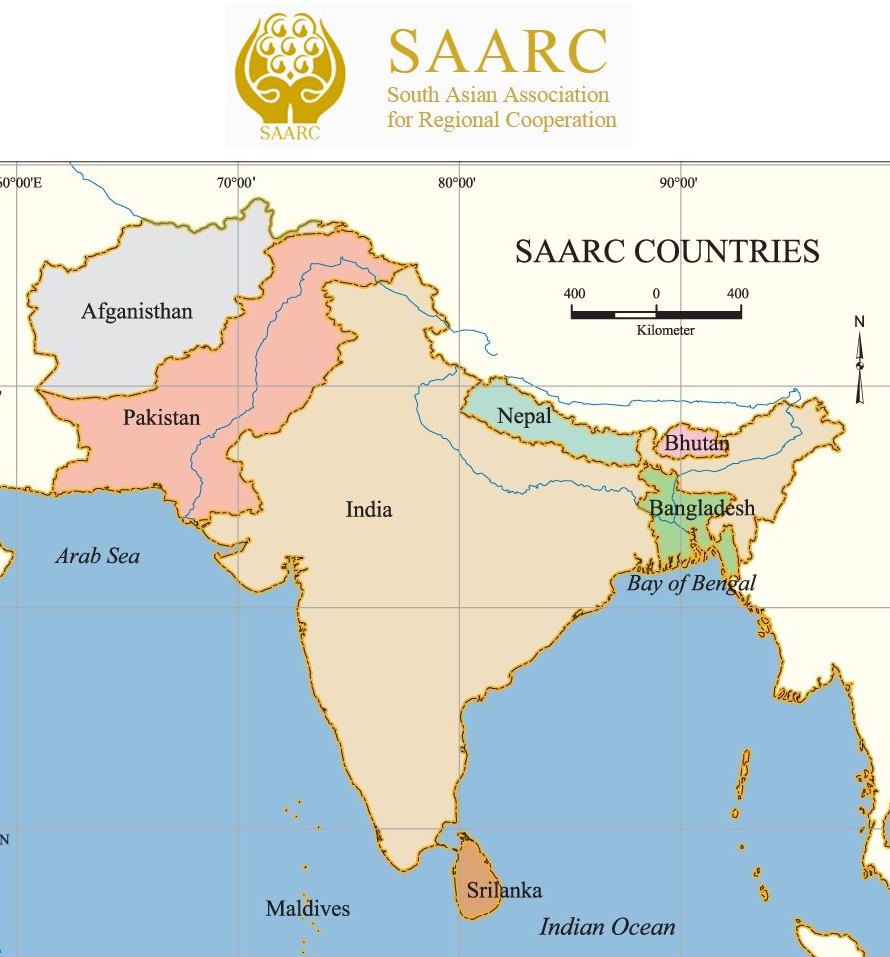 SAARC Countries 2025: List, Names, Map, and Member Details ...